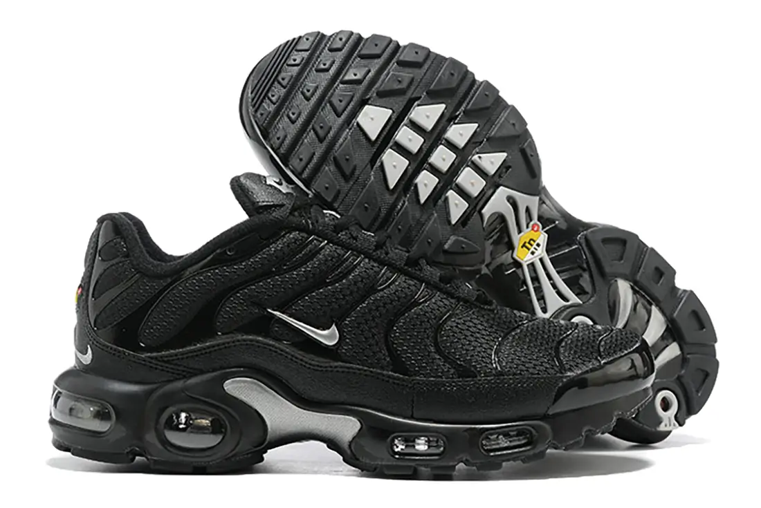 Nike Air Max Plus Tn Nero Metallico Argento - Sneakereu