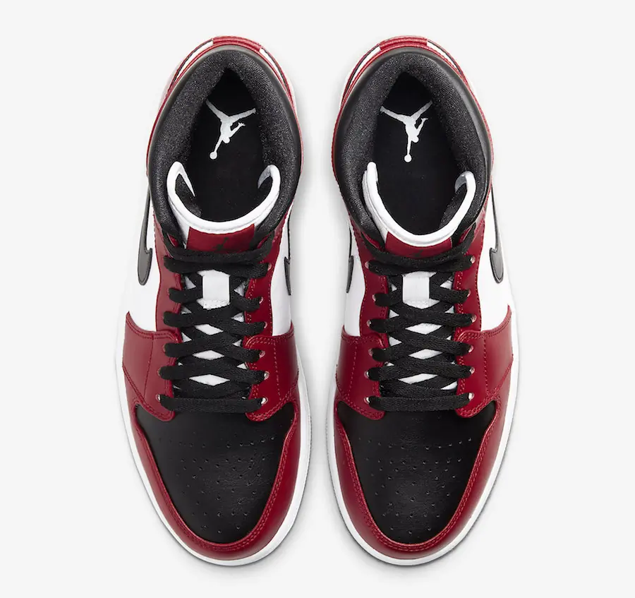 Air Jordan 1 Mid Chicago Black Toe - Sneakereu
