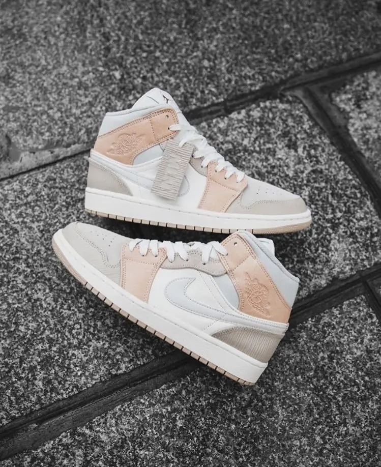 Air Jordan 1 Mid Milan White Beige - Sneakereu