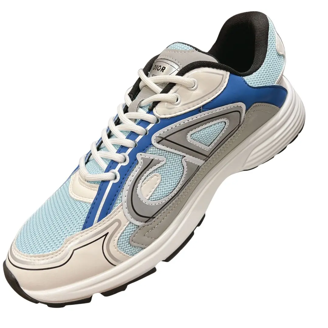 Basket Dior B30 Technique Blue Gray - Sneakereu