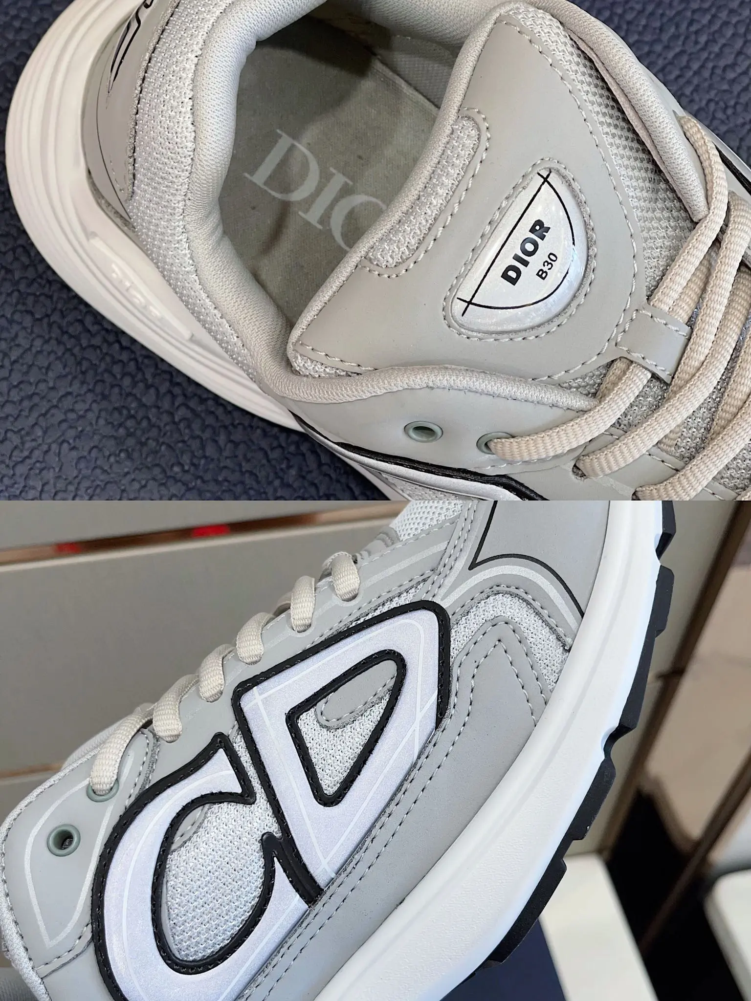 Dior B30 Gray white - Sneakereu