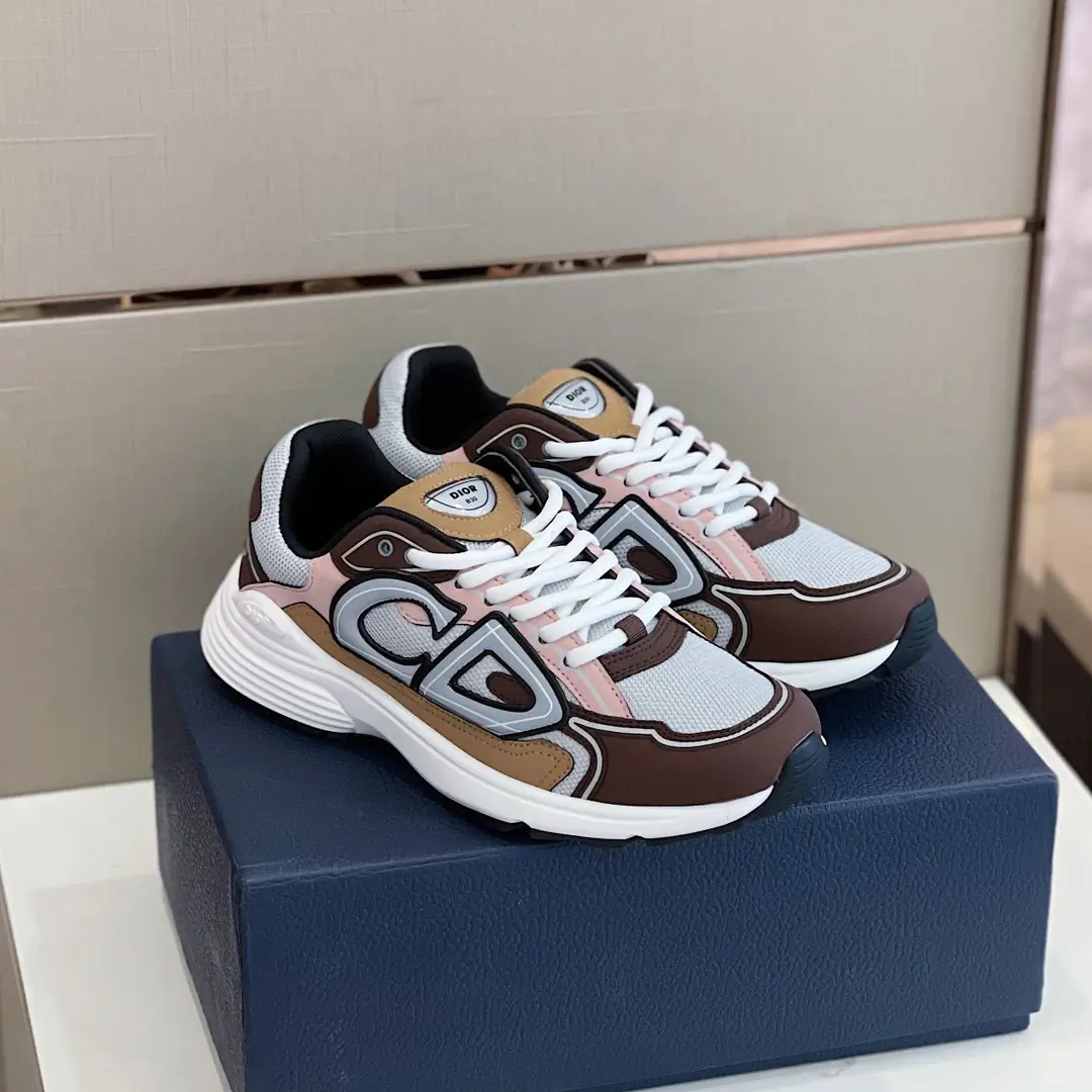 Dior B30 White Brown Beige - Sneakereu