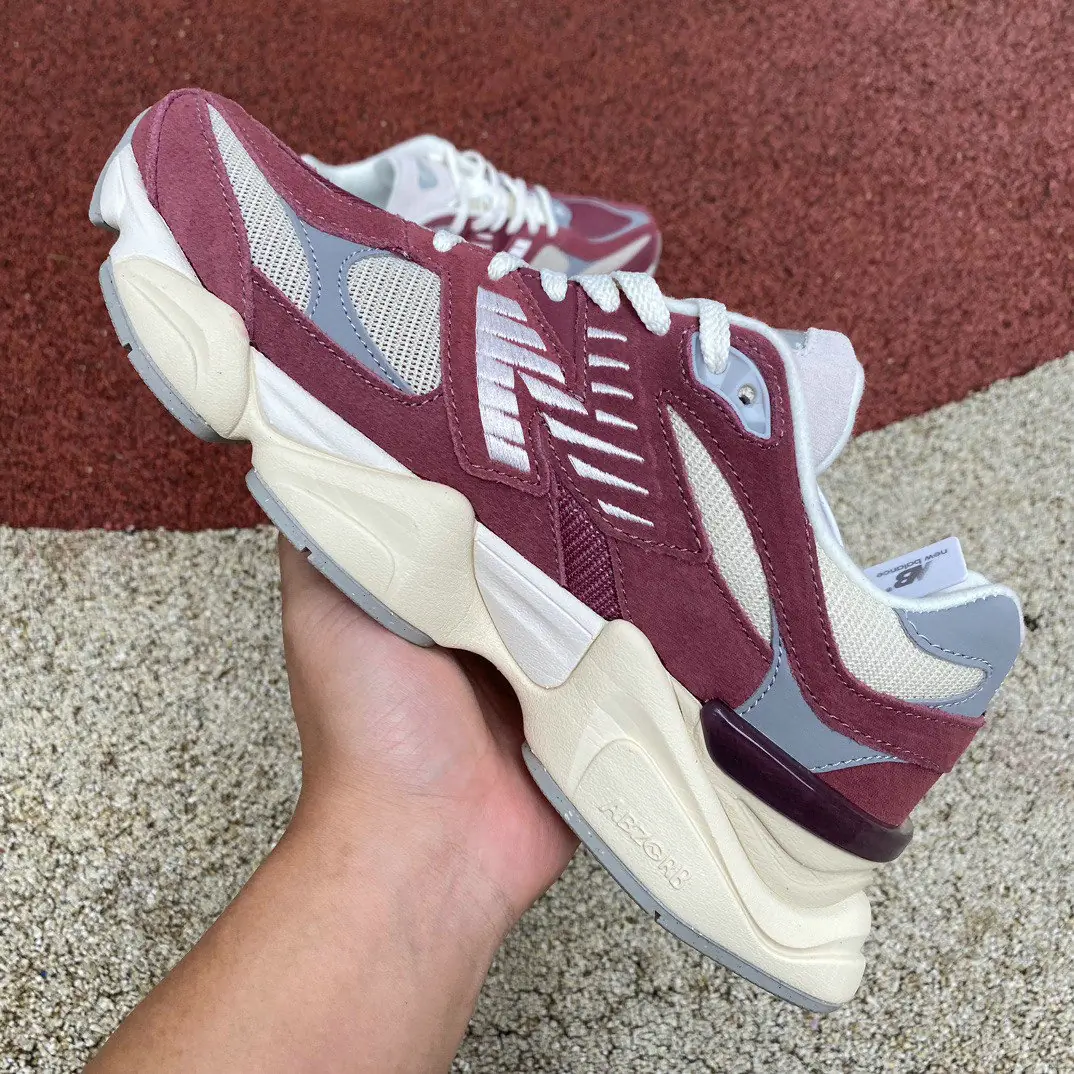 New Balance 9060 Washed Burgundy Red - Sneakereu
