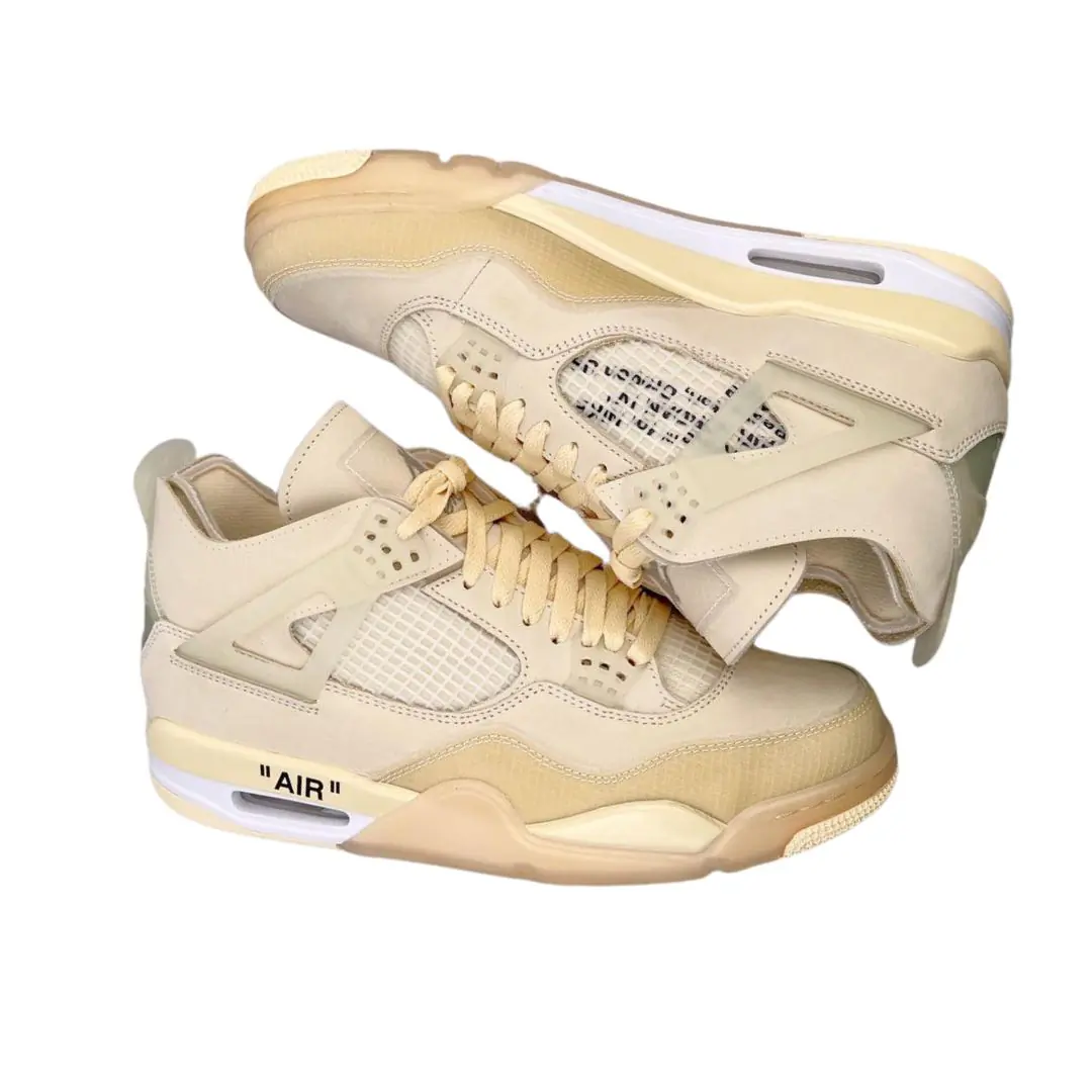 AIR JORDAN 4 OFF-WHITE SAIL BEIGE - Sneakereu