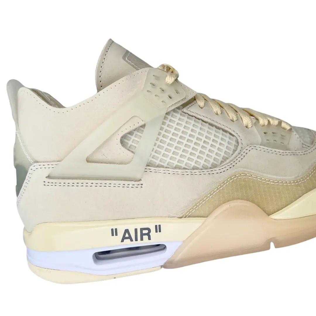 AIR JORDAN 4 OFF-WHITE SAIL BEIGE - Sneakereu