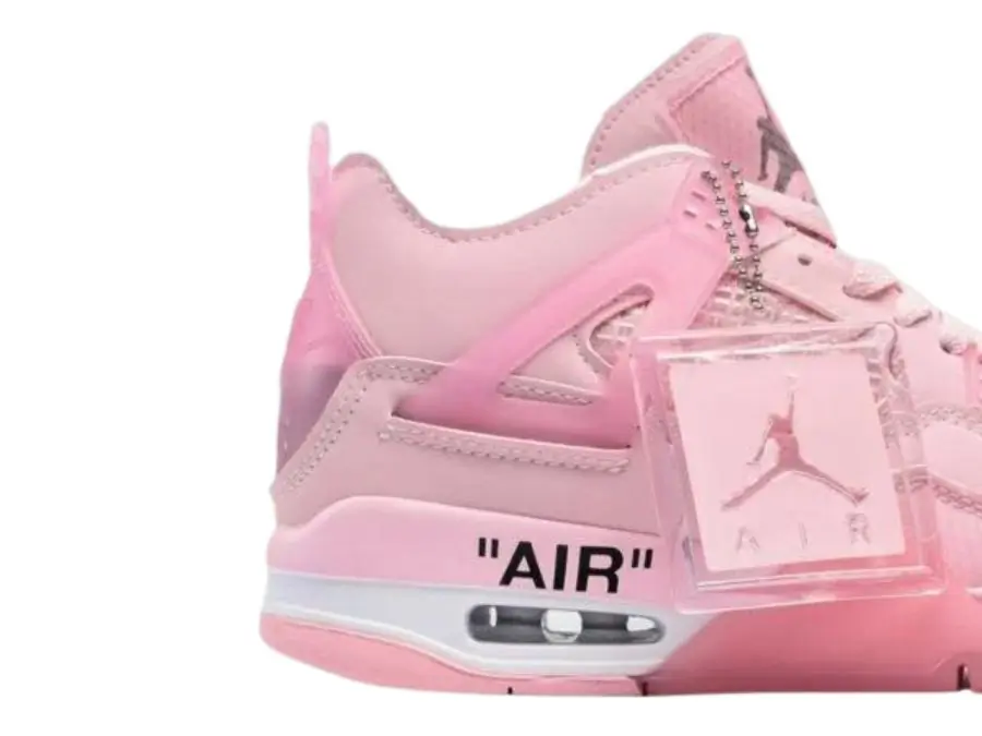 Air Jordan 4 Off White Rose Femme - Sneakereu