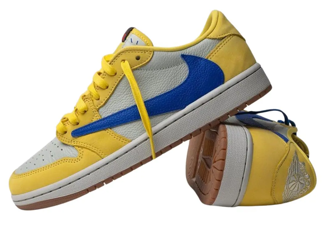 Travis Scott x Nike Air Jordan 1 Low OG Canary - Sneakereu