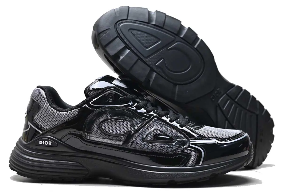 Dior B30 Light Gray Black - Sneakereu