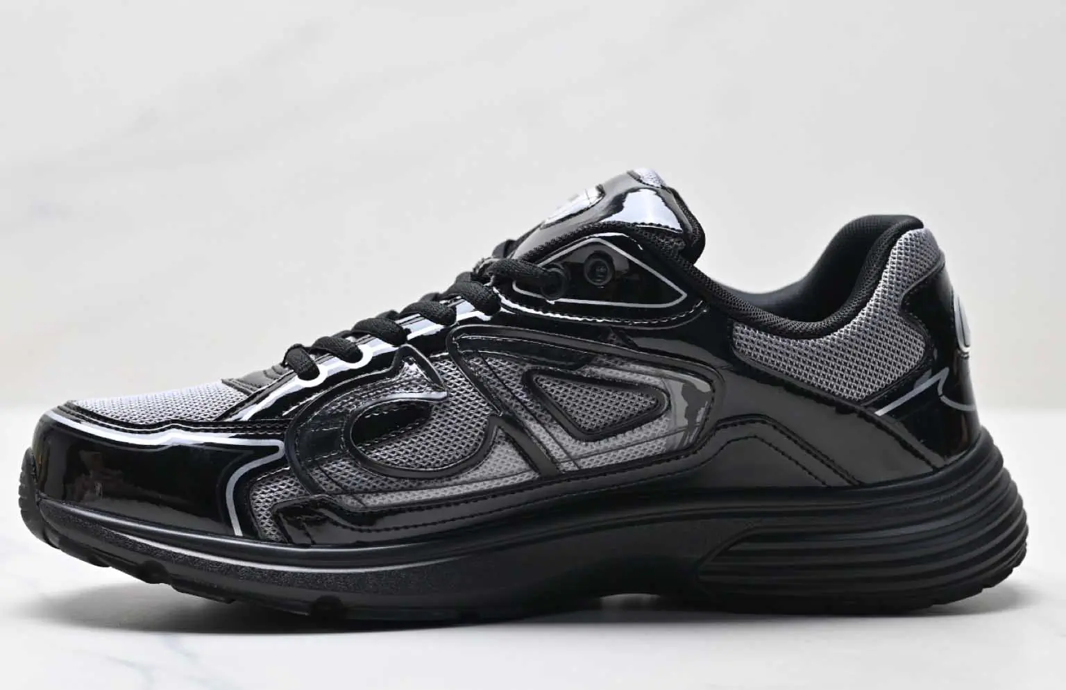 Dior B30 Light Gray Black - Sneakereu