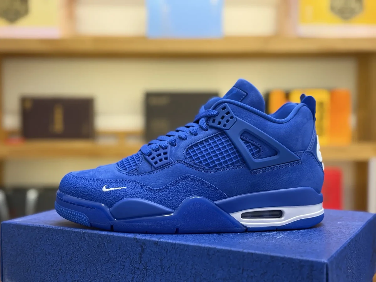 Nigel Sylvester x Air Jordan 4 Retro Blue Brick - Sneakereu