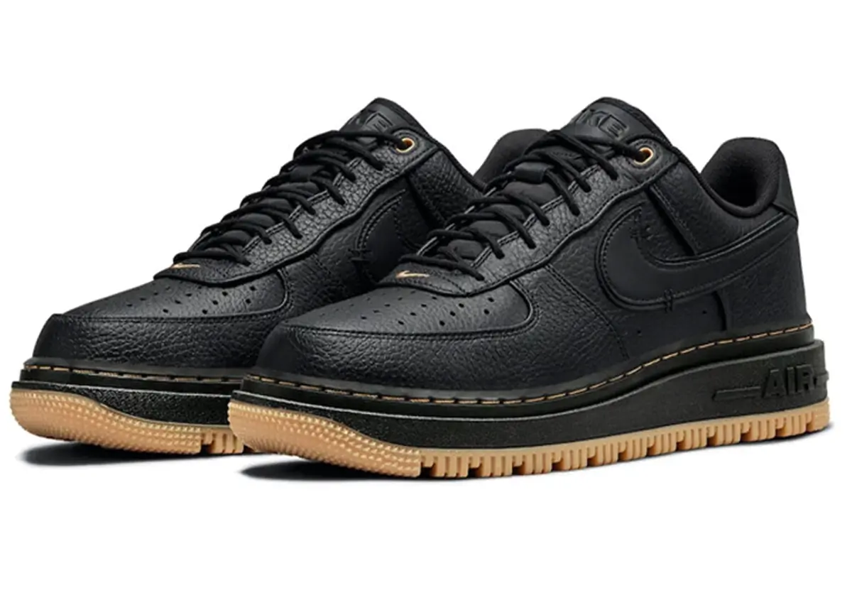 Stilvolle Nike Air Force 1 Luxe Black Ebenbild